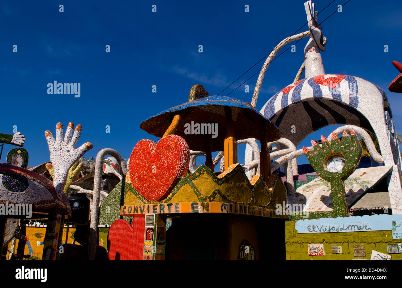 Havana Cuba home of the world famous ceramic artist Jose Fuster with ...