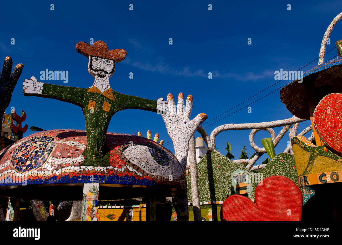 Havana Cuba home of the world famous ceramic artist Jose Fuster with ...