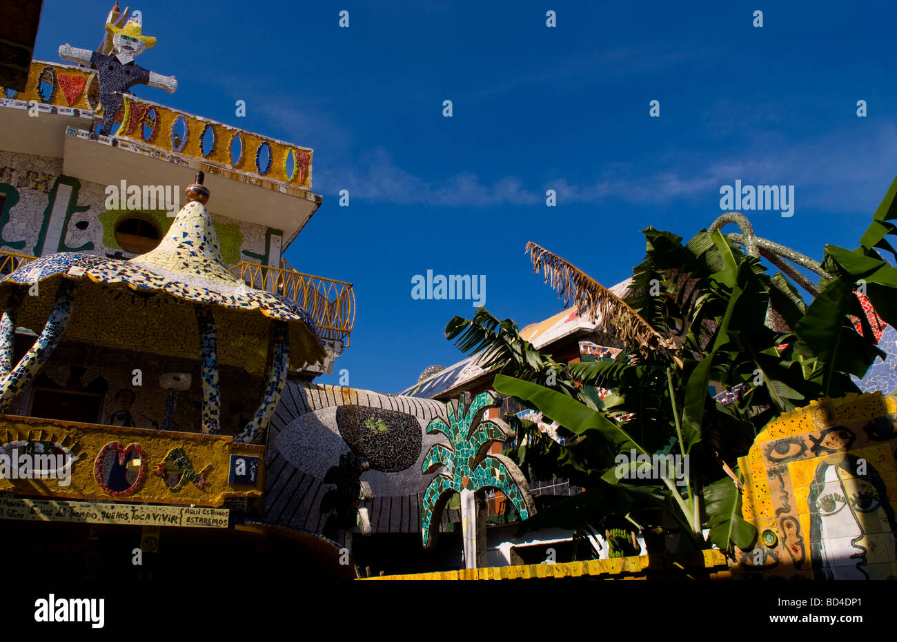 Havana Cuba home of the world famous ceramic artist Jose Fuster with ...