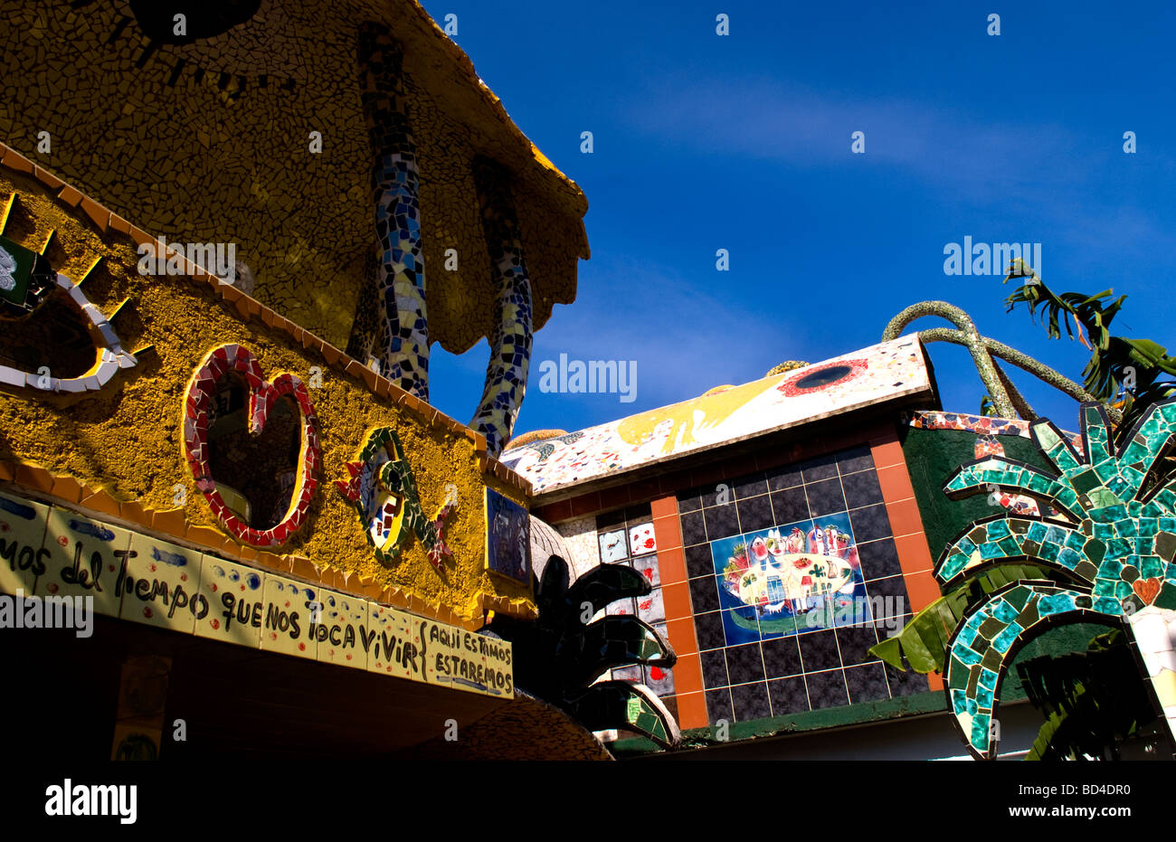 Havana Cuba home of the world famous ceramic artist Jose Fuster with ...