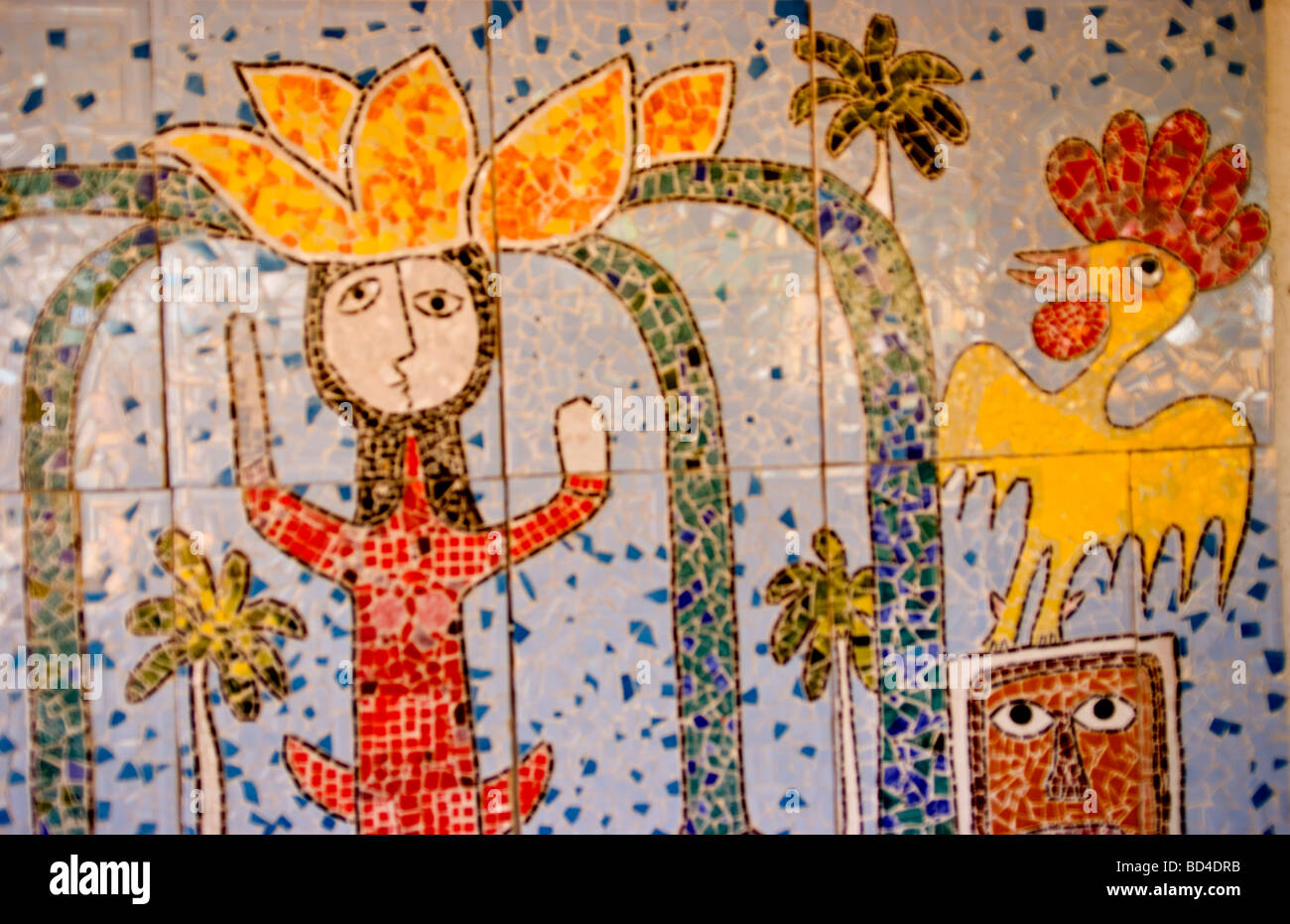 Havana Cuba home of the world famous ceramic artist Jose Fuster with ...