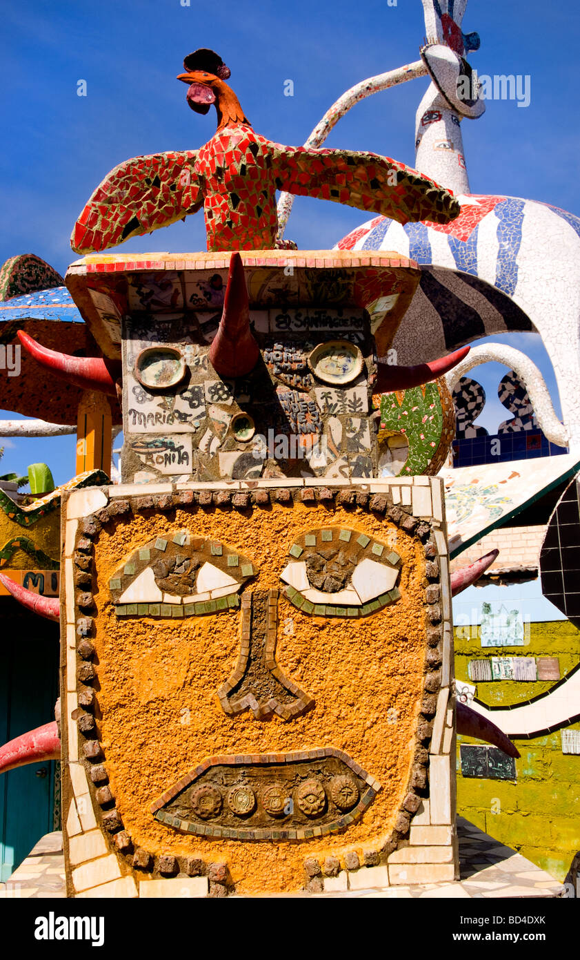 Havana Cuba home of the world famous ceramic artist Jose Fuster with ...