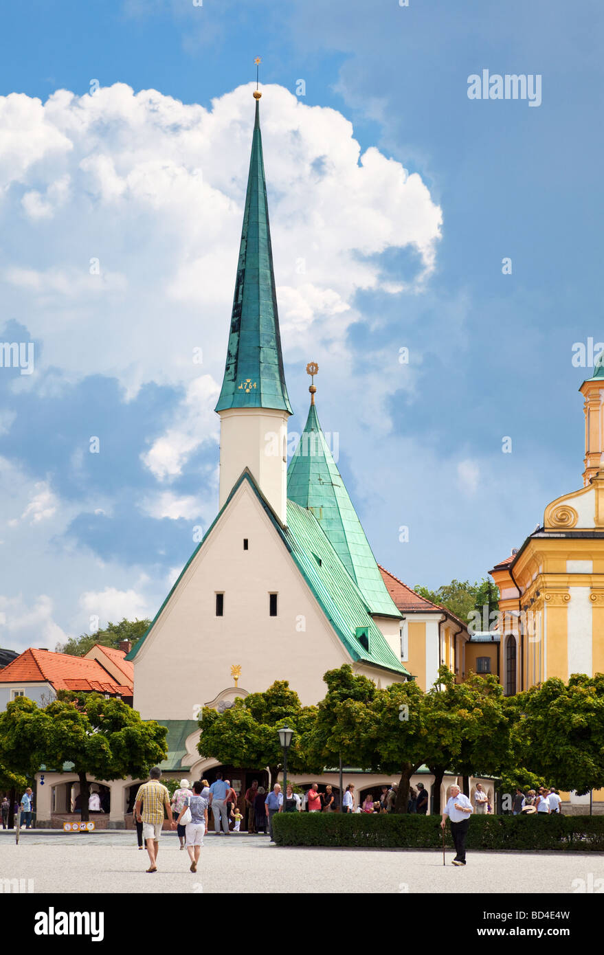 Church chapel of the Miraculous Image in Altotting, Bavaria, Germany ...