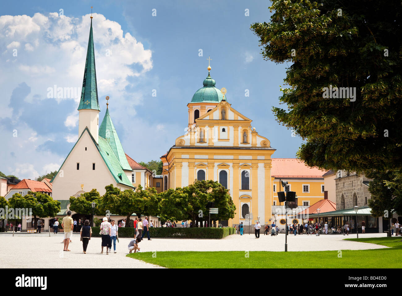 Germany, Altotting - Chapel of the Miraculous Image and Church of St ...