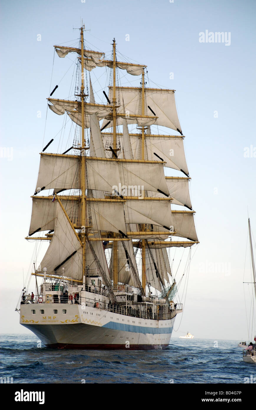 The Mir square rigger from Russia, Funchal 500 Tall Ships Race 2008 ...