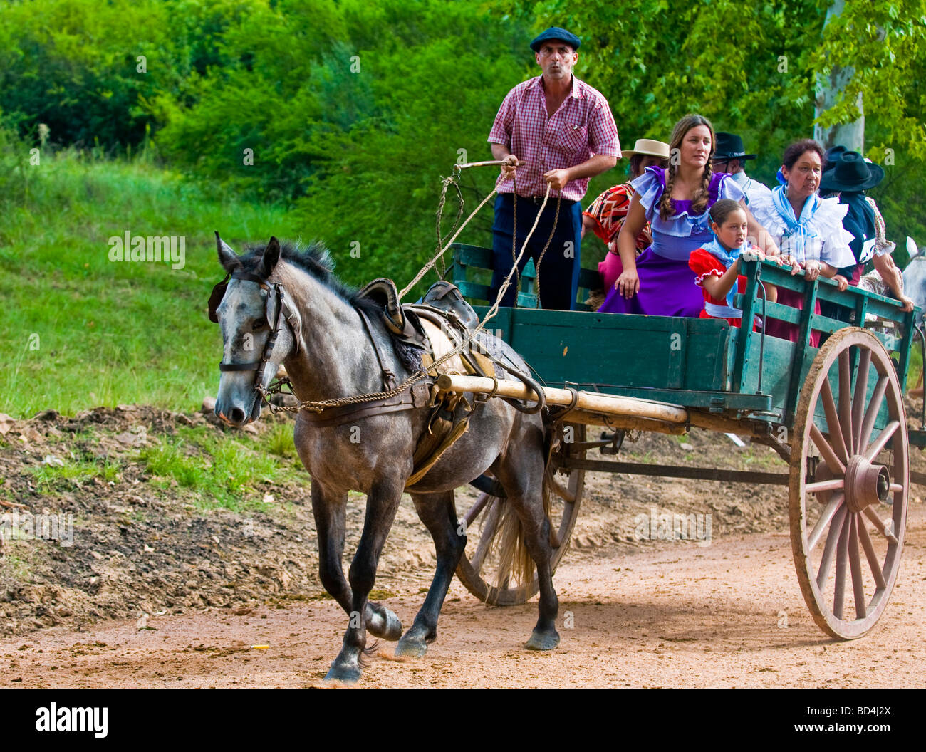 participants in the annual festival of Patria Gaucha in tacuarembo ...