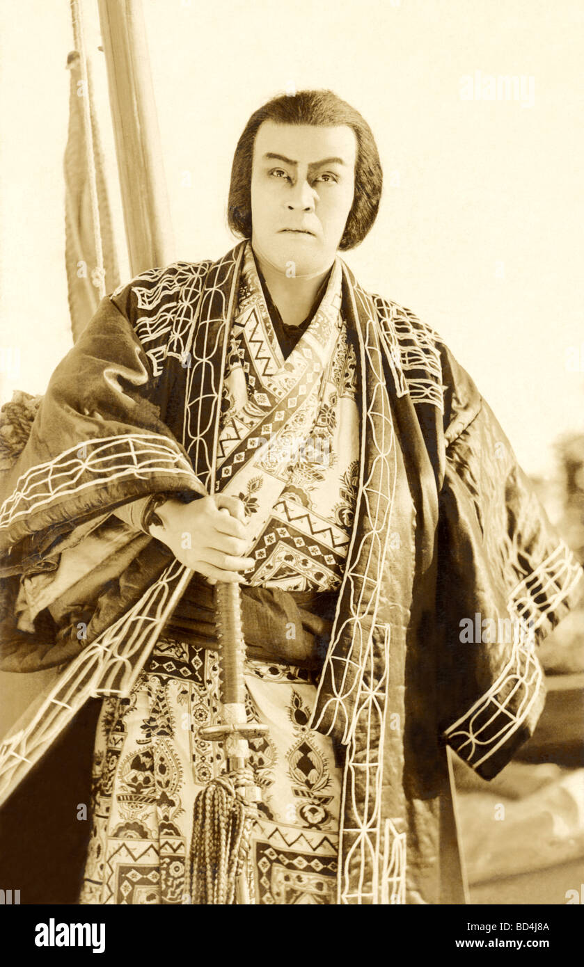 Samurai Warrior with Katana in Elaborate Kimono Stock Photo - Alamy