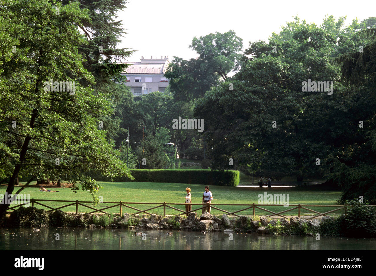 milan real villa park Stock Photo - Alamy