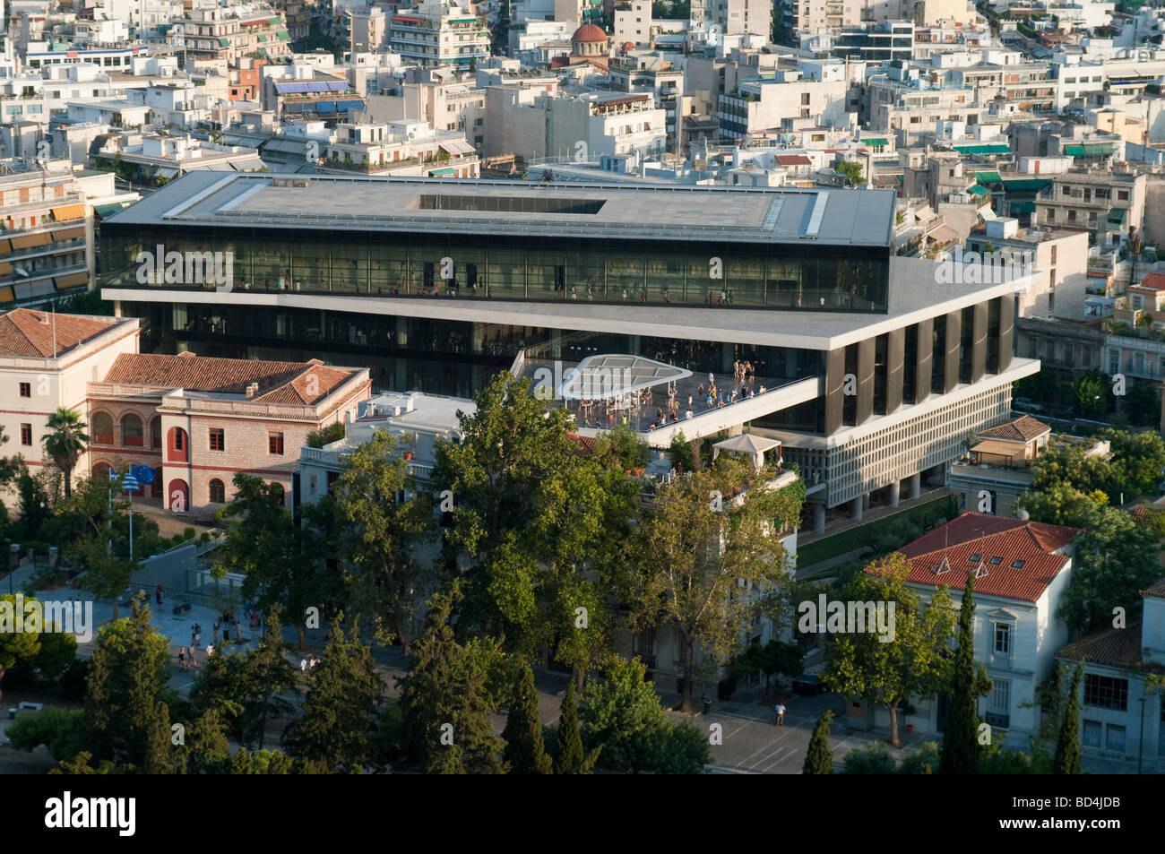 The New Acropolis Museum, viewed from the acropolis Stock Photo - Alamy