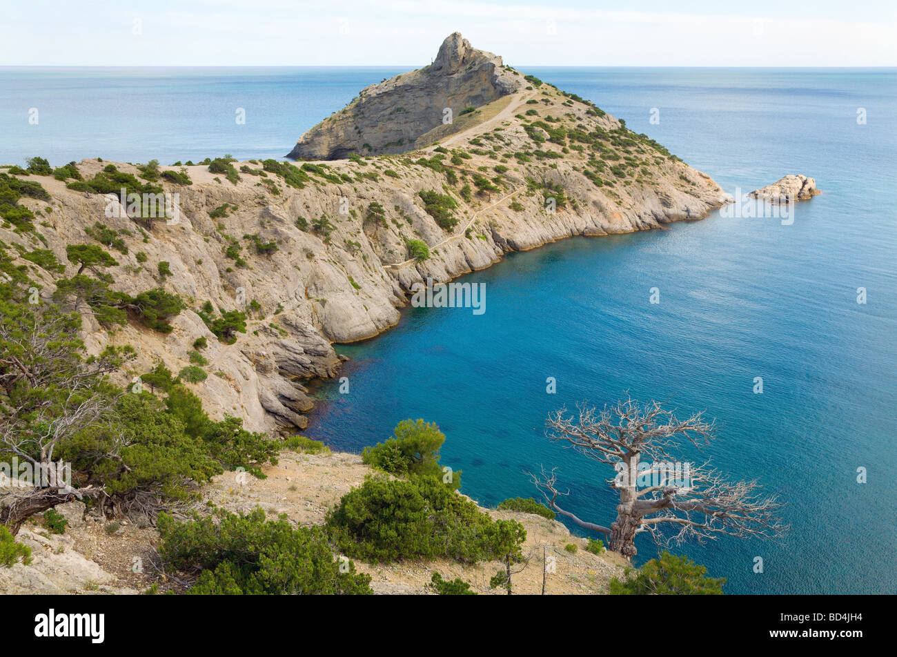coastline of "Novyj Svit" reserve (Crimea, Ukraine, "Capchik Cape" on ...