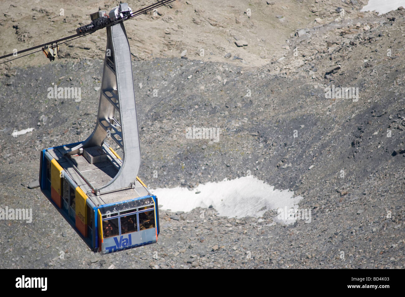 Cime Caron Gondola Val Thorens French alps Stock Photo - Alamy