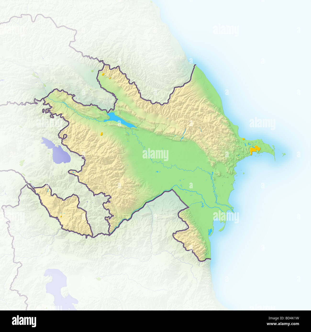 Azerbaijan map hi-res stock photography and images - Alamy