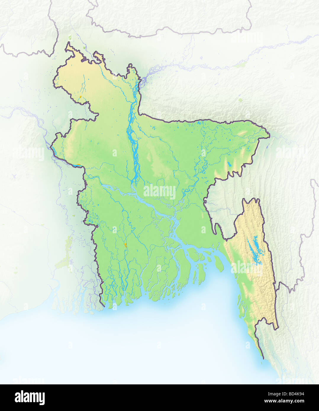 Bangladesh map hi-res stock photography and images - Alamy