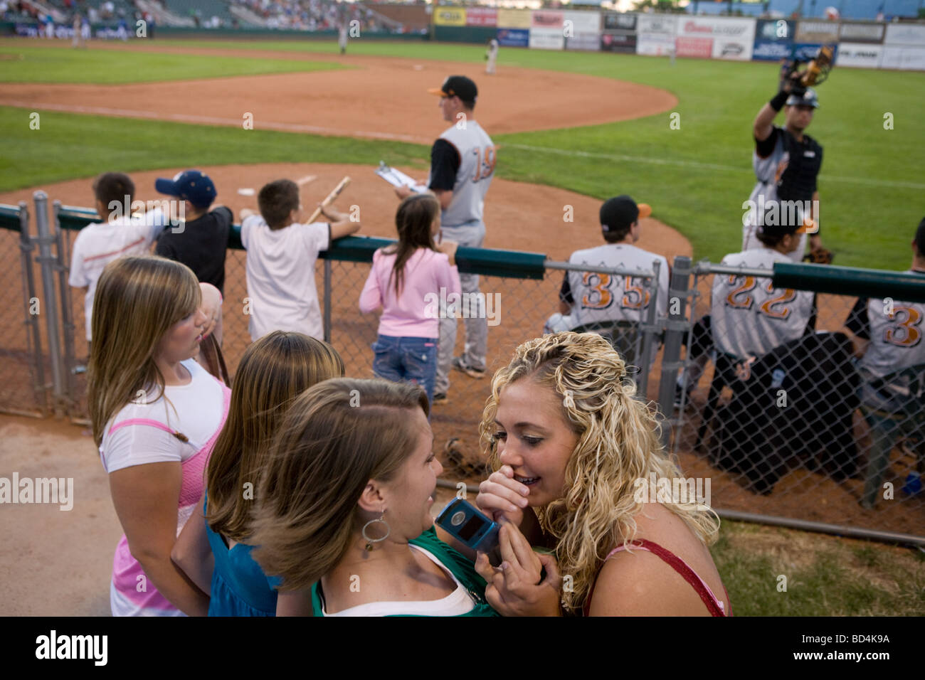 Minor league baseball game in Ogden Utah Stock Photo - Alamy