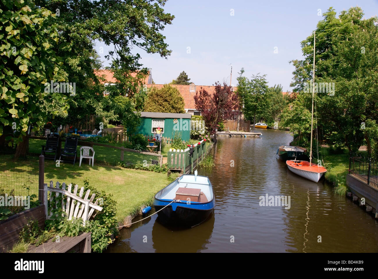 Backwaters of Hindeloopen Stock Photo - Alamy