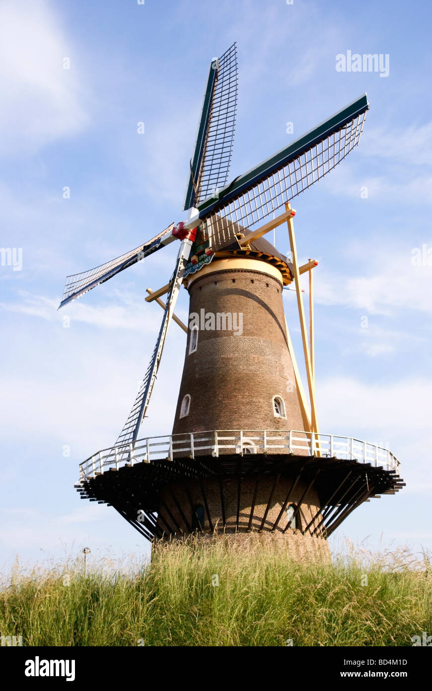The De Hoop windmill by the ramparts at Gorinchem Stock Photo - Alamy