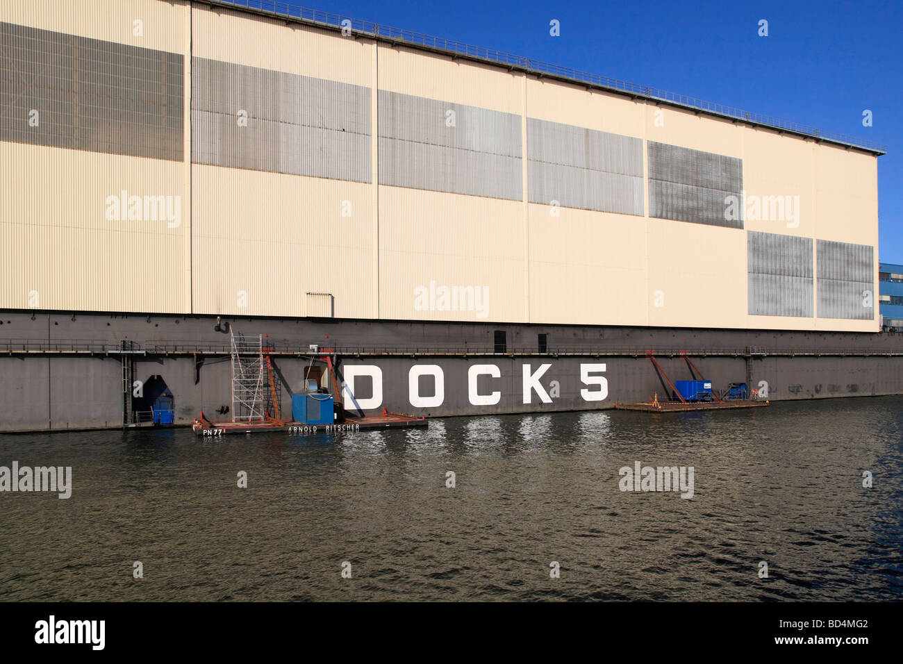 dock at port of Hamburg, Germany Stock Photo - Alamy