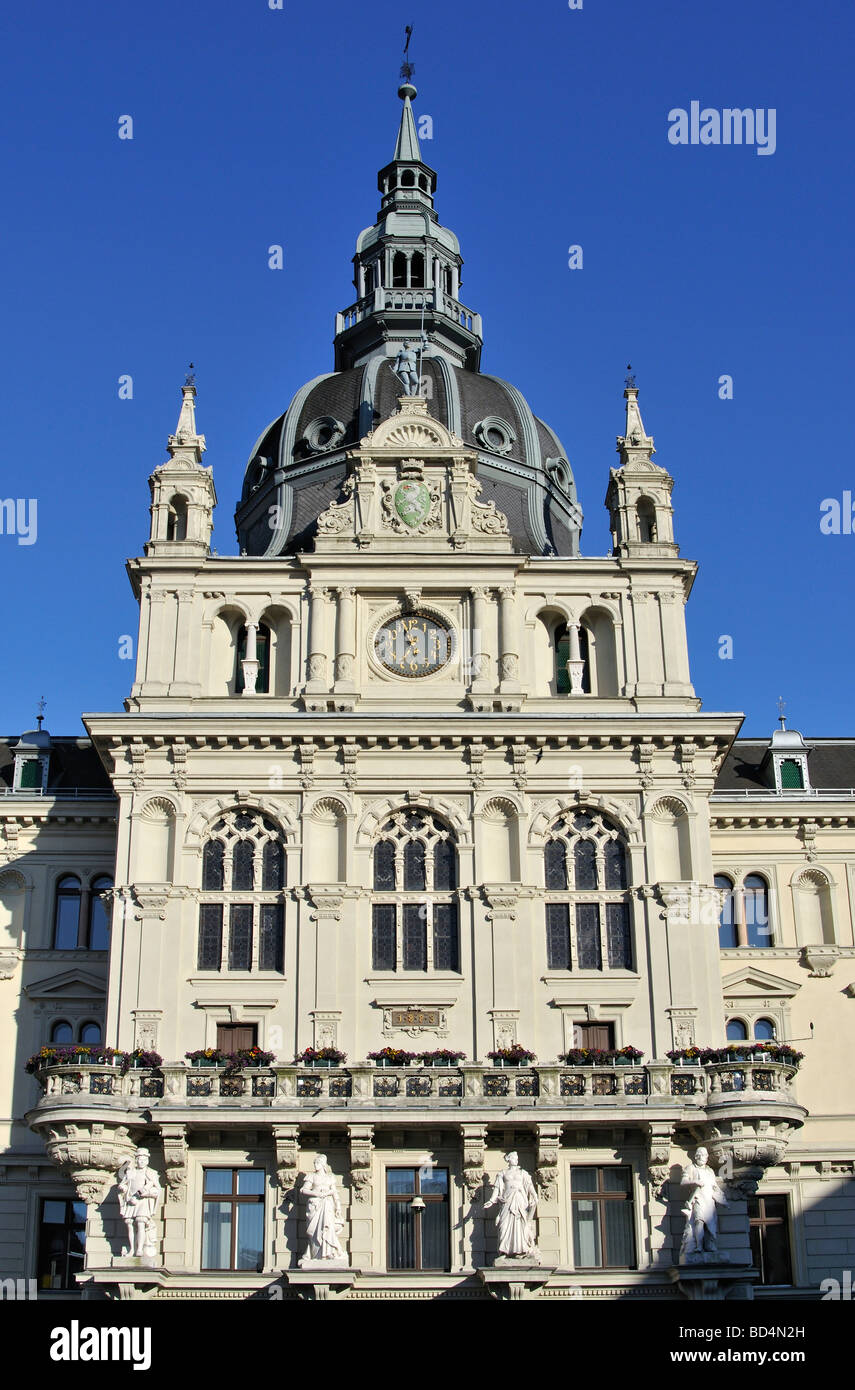 Facade Detail Rathaus Town Hall Graz Austria Stock Photo - Alamy