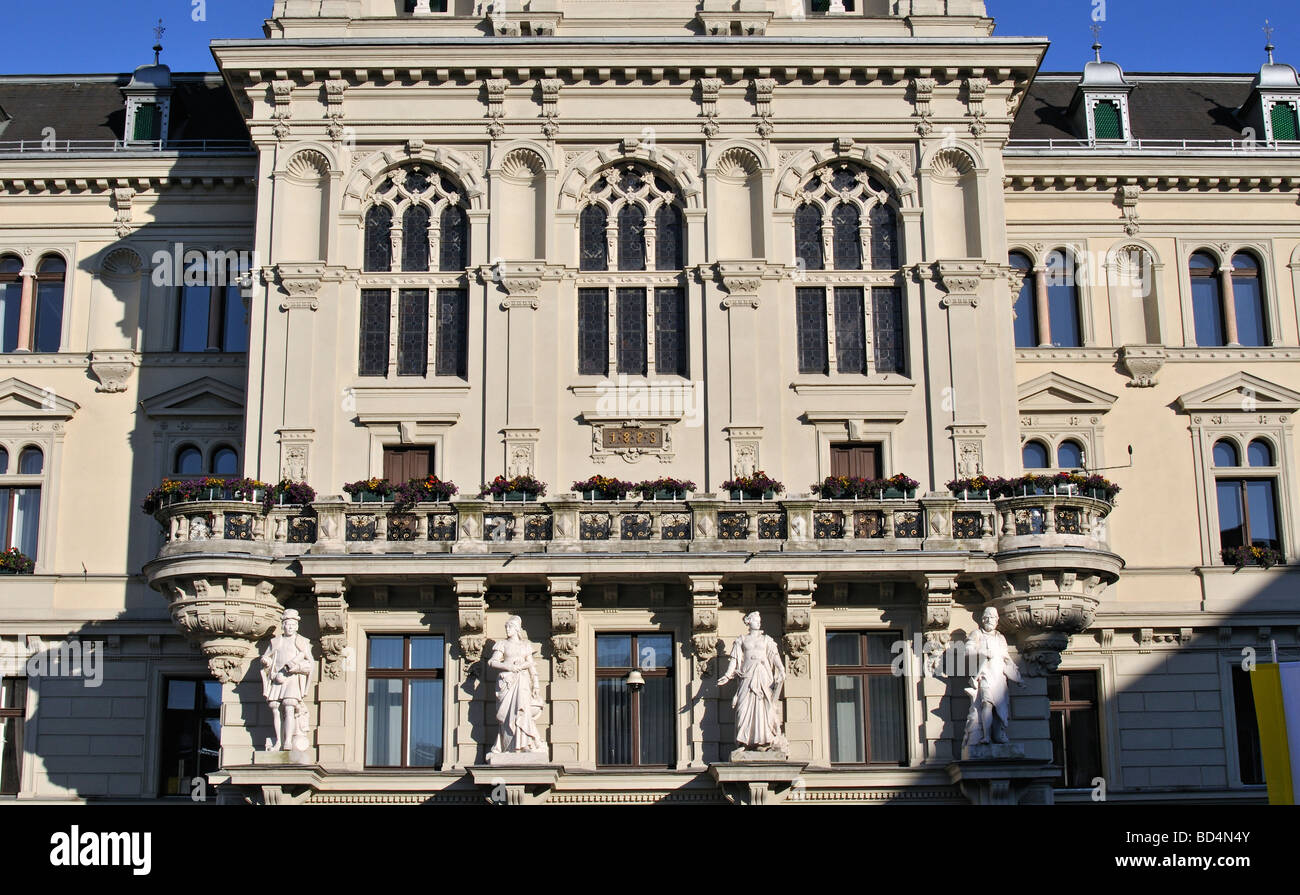 Facade Detail Rathaus Town Hall Graz Austria Stock Photo - Alamy