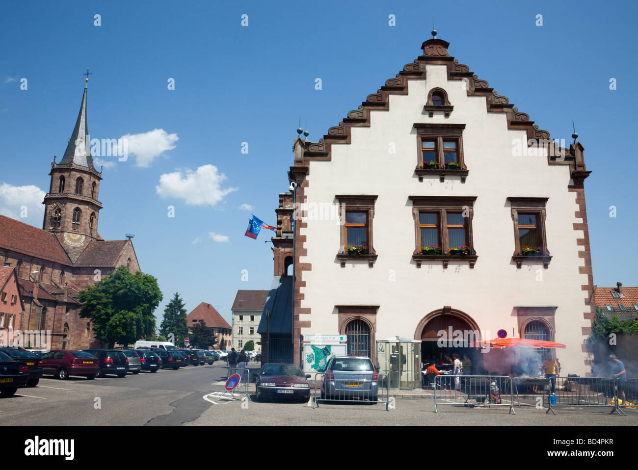Soultz Alsace France Europe 18th century Town Hall building in the ...