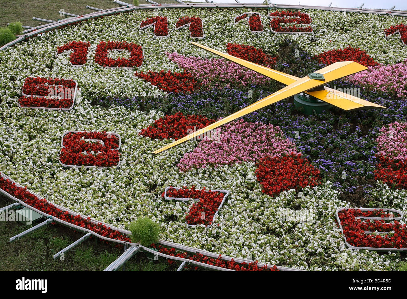 Russia, Moscow, flower clock Stock Photo - Alamy