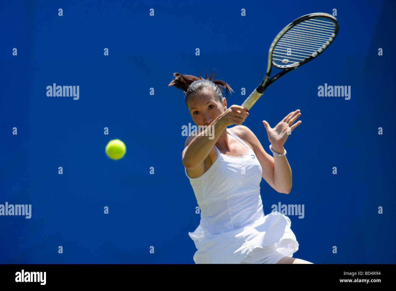 Jelena Jankovic in action Stock Photo - Alamy