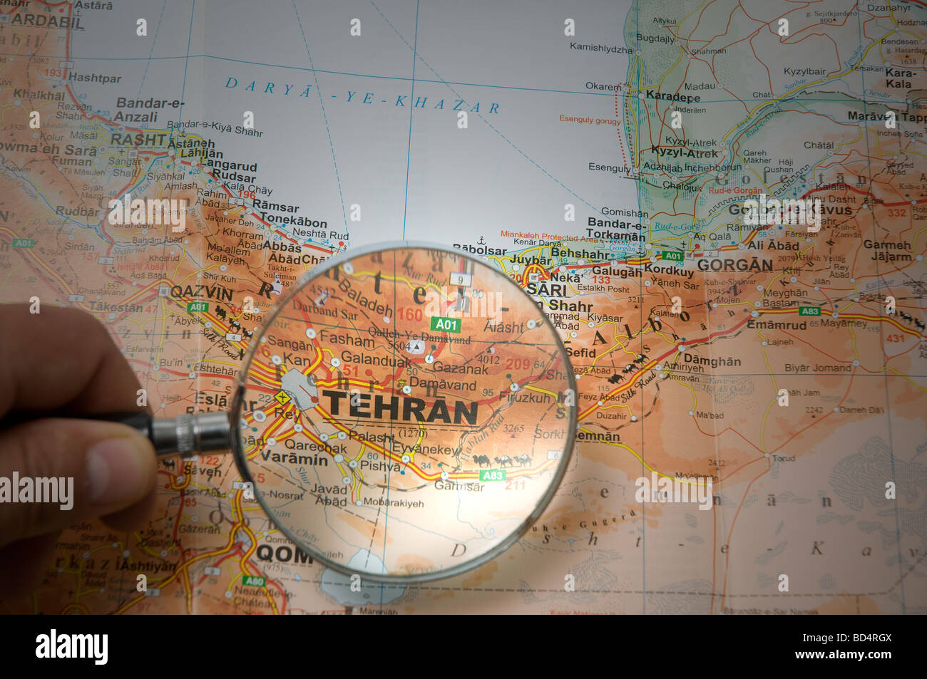 Tehran city map hi-res stock photography and images - Alamy