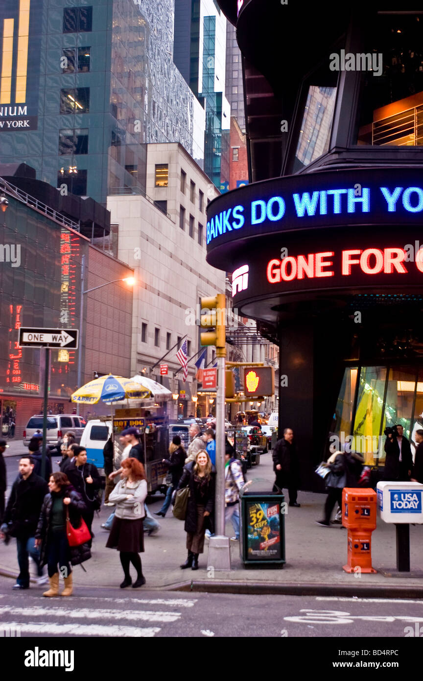ABC Good Morning America facade, Times Square, Manhattan, New York City ...