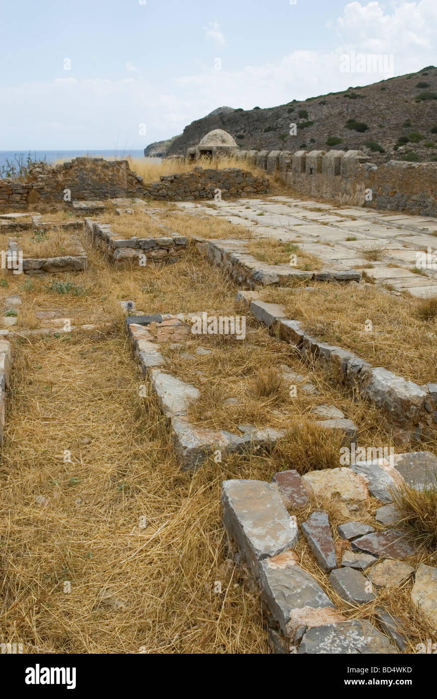 Leper Cemetery on Spinalonga Stock Photo - Alamy