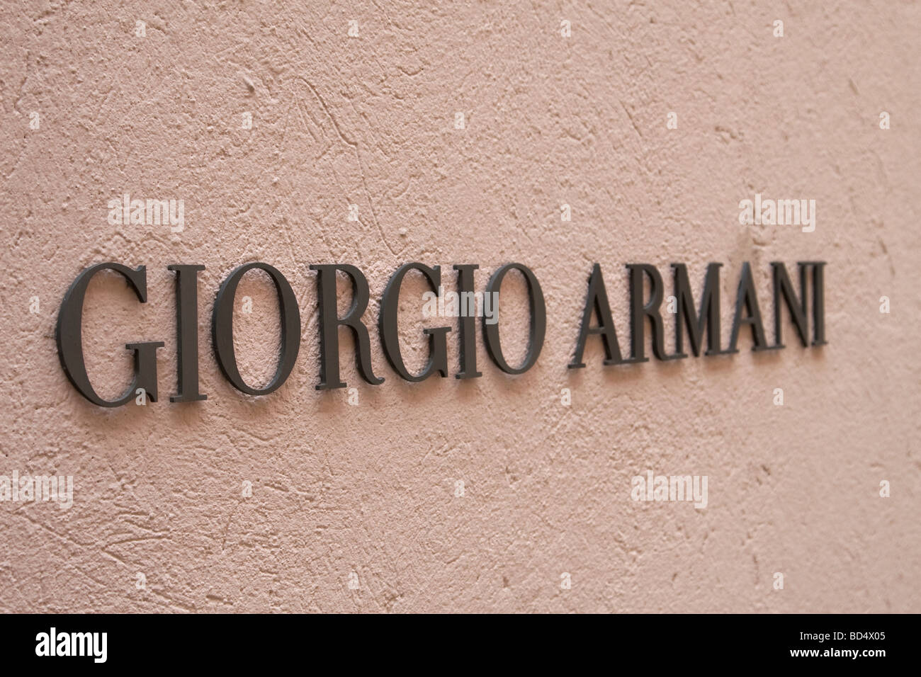 Armani shop sign hi-res stock photography and images - Alamy
