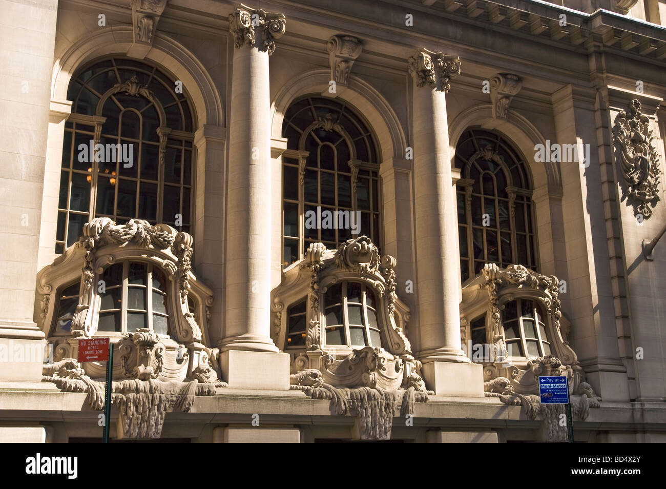 Old building facade, Manhattan, New York City, USA Stock Photo - Alamy