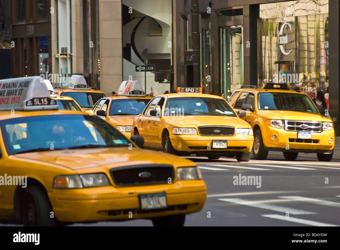 Famous yellow cabs hi-res stock photography and images - Alamy