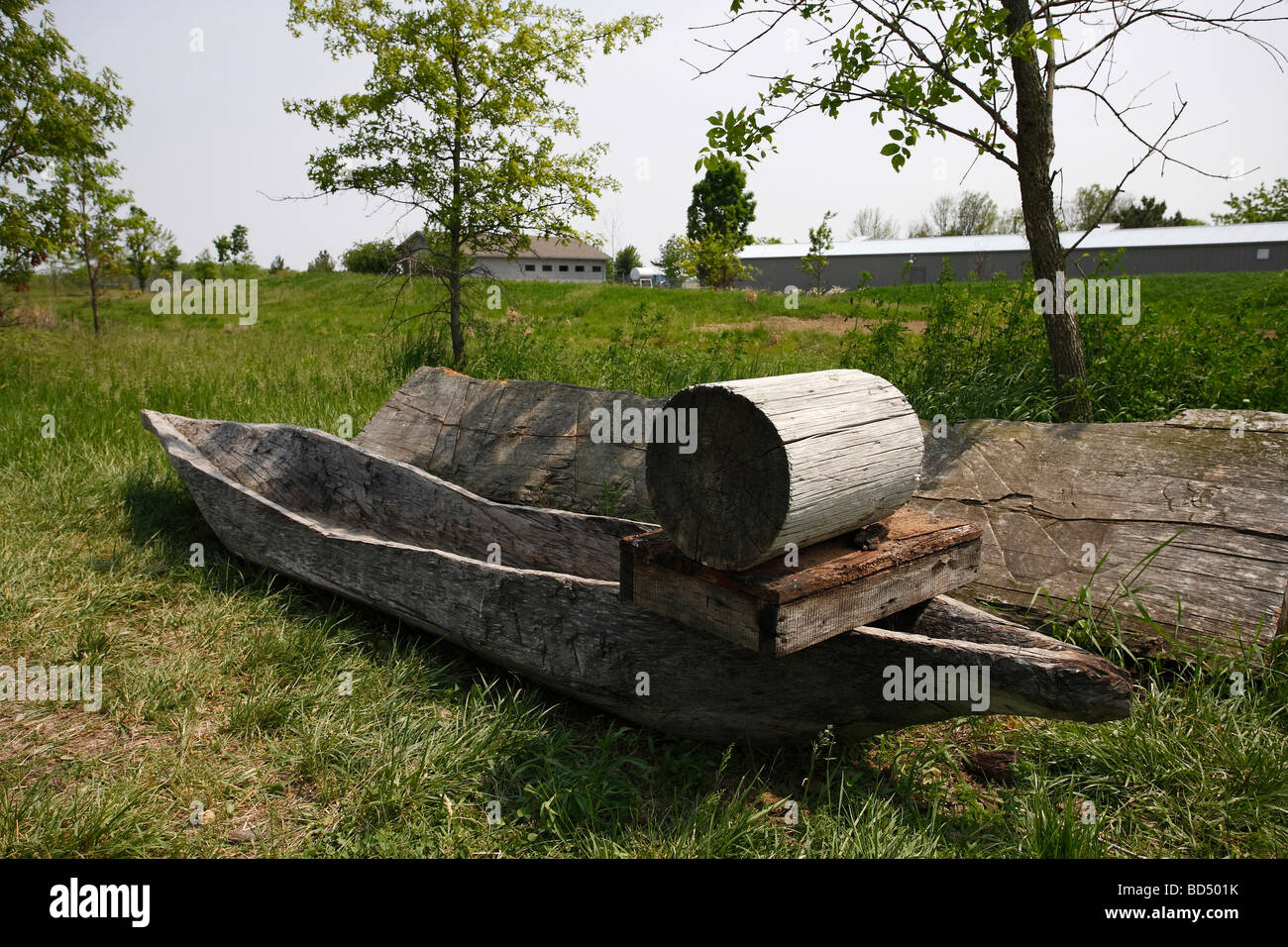 American canoe craft crafting cut handmade historic native old wooden ...