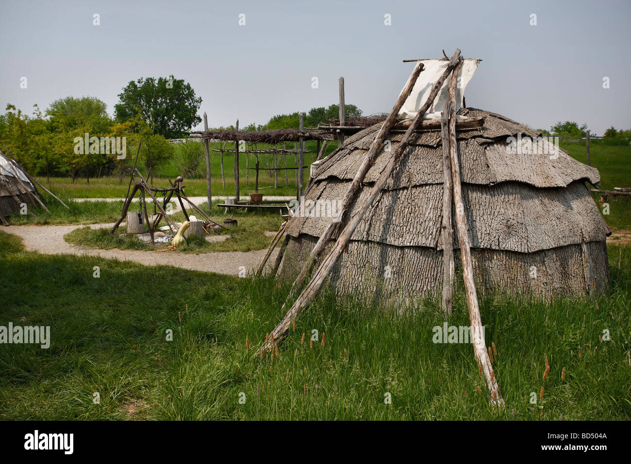 Native American Village High Resolution Stock Photography and Images ...