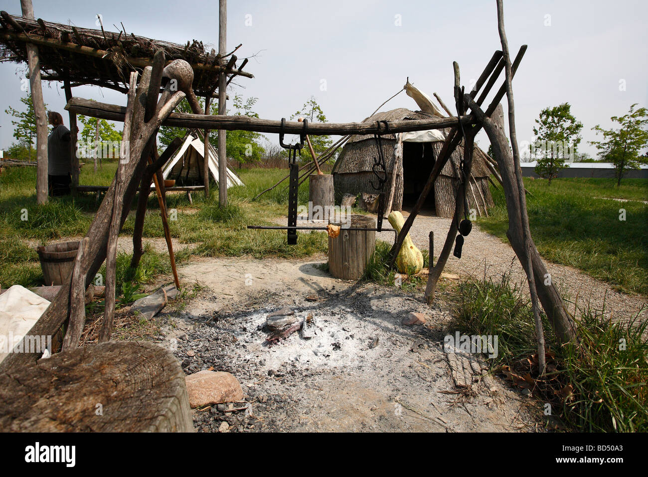 American bark dwelling historic history native old village wigwam ...
