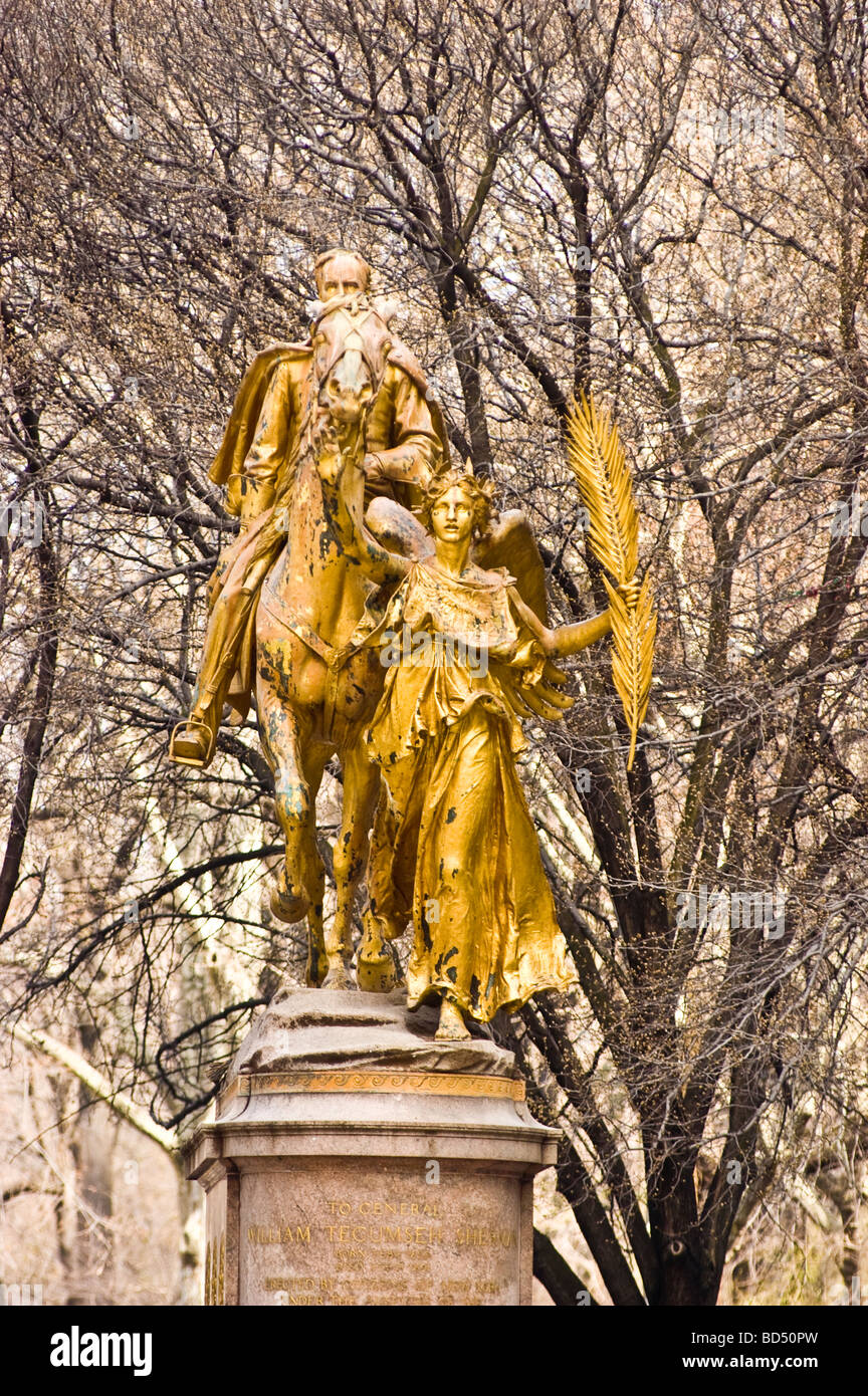 General William Tecumseh Sherman statue, Grand Army Plaza, Central Park ...