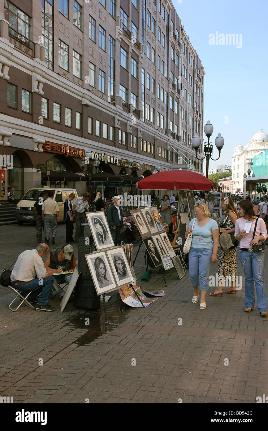 Arbat district view hi-res stock photography and images - Alamy