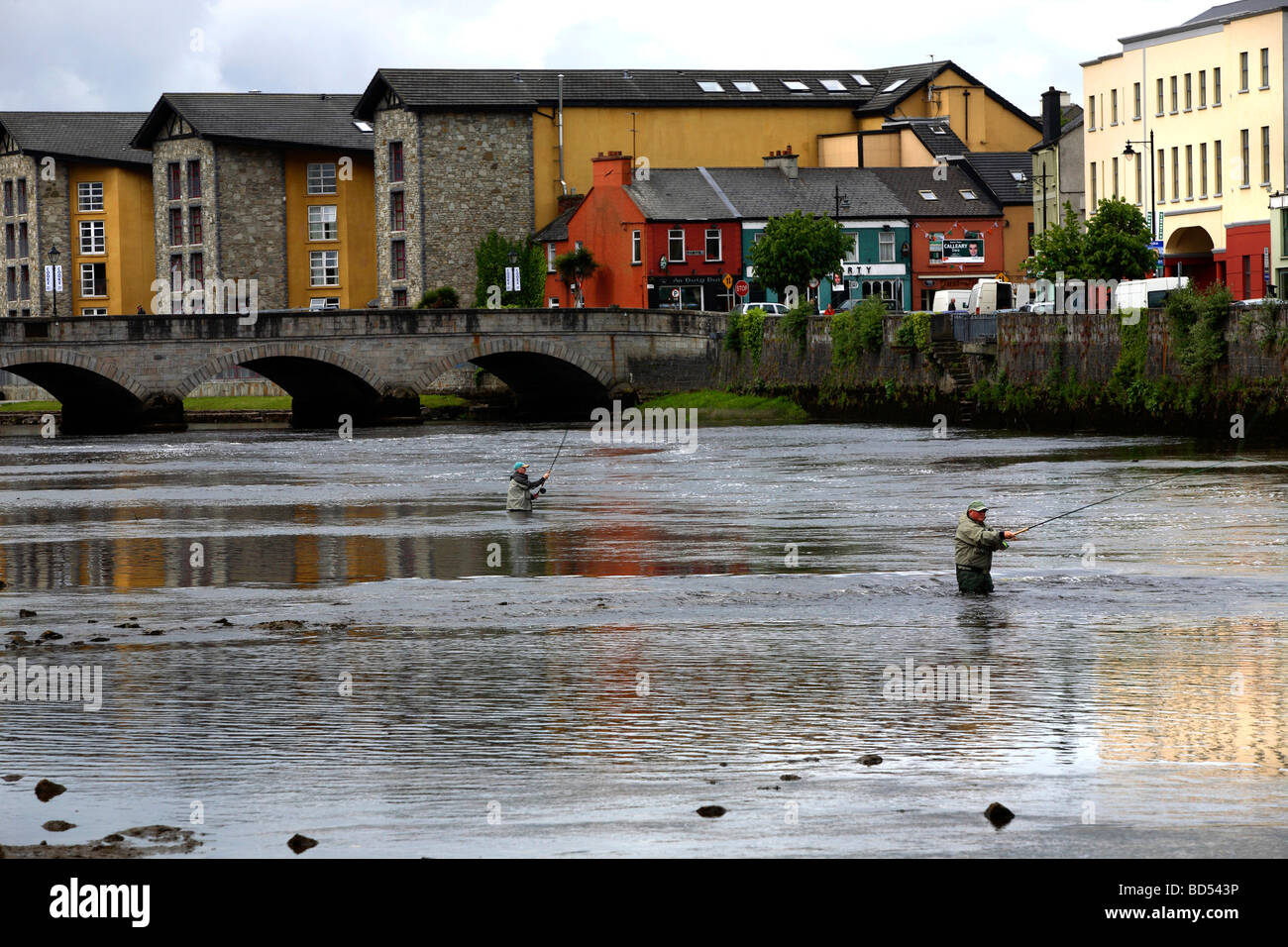 Salmon Fishing in Moy River Ballin County Mayo Ireland Stock Photo - Alamy