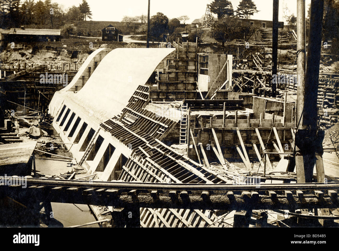 Dam Construction Site Stock Photo - Alamy