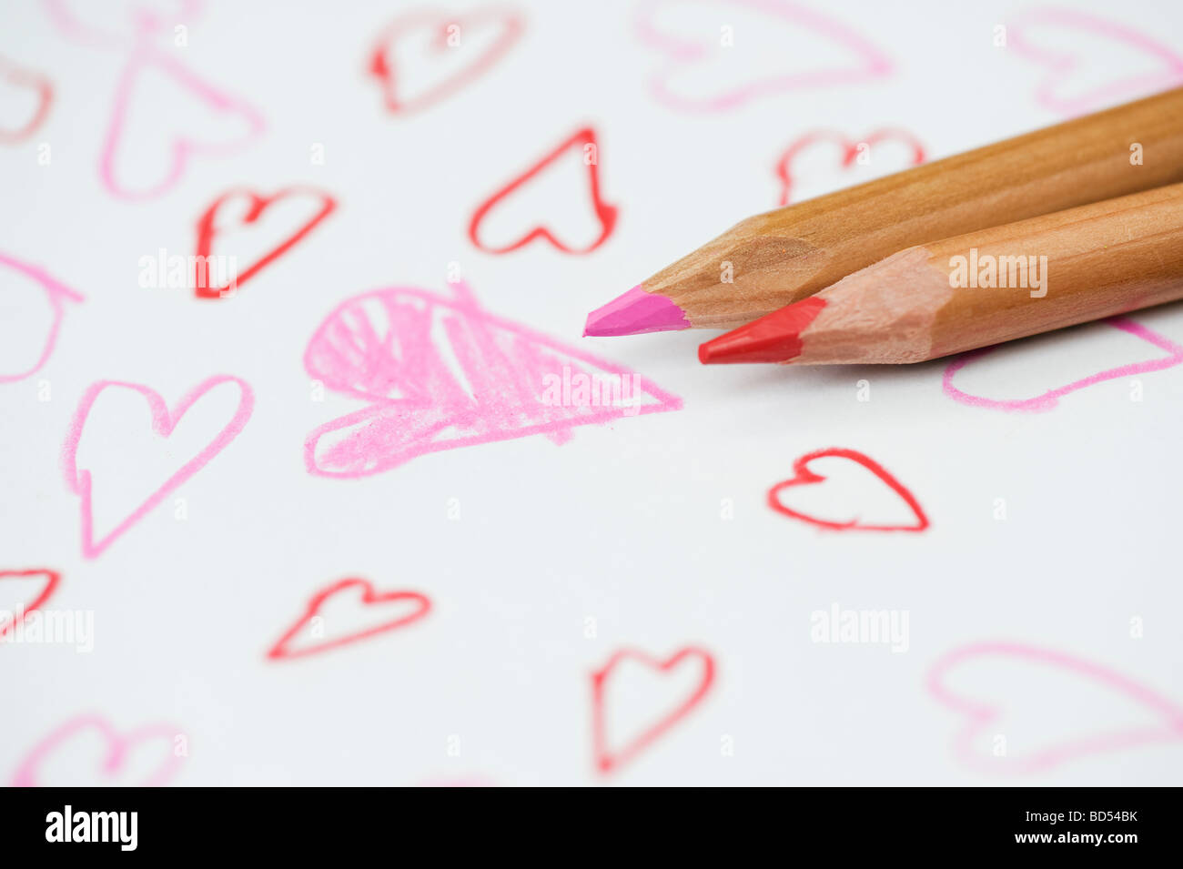 Heart shape coloring hi-res stock photography and images - Alamy