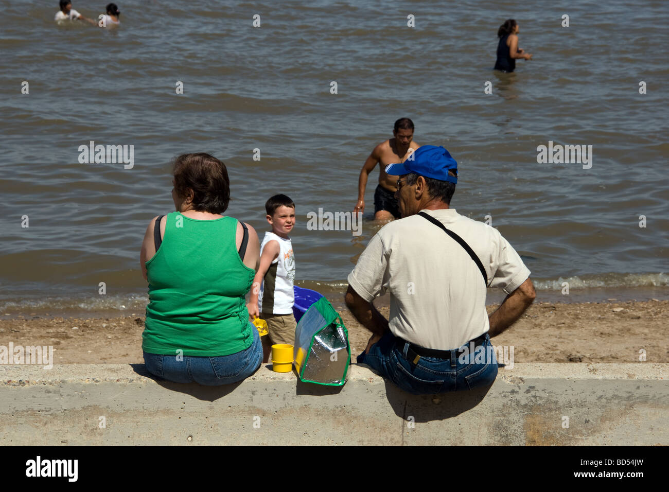 beach scene at Winnipeg Beach, Manitoba Stock Photo - Alamy