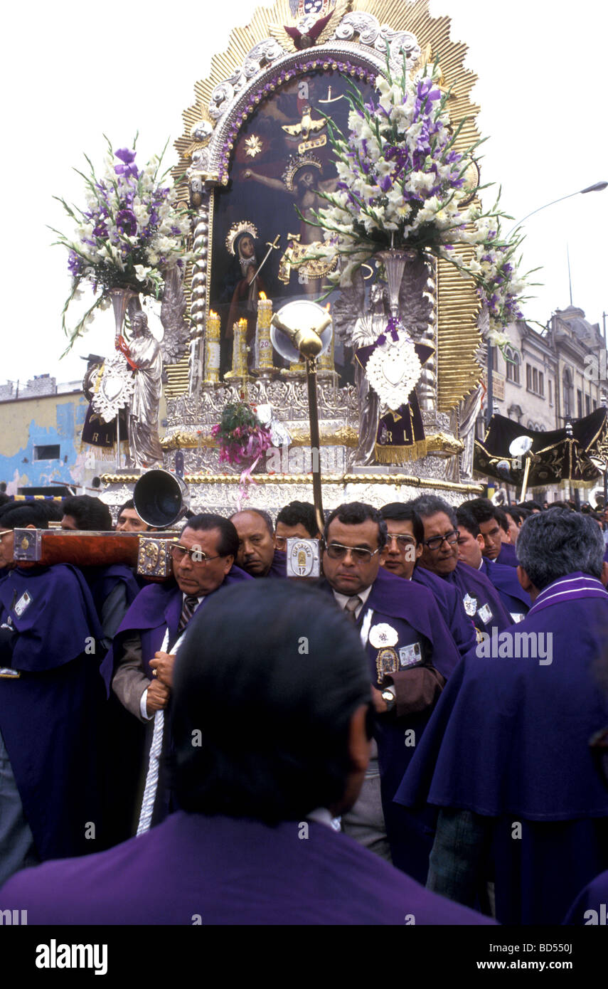 Lord Of Miracles Lima Peru High Resolution Stock Photography and Images ...
