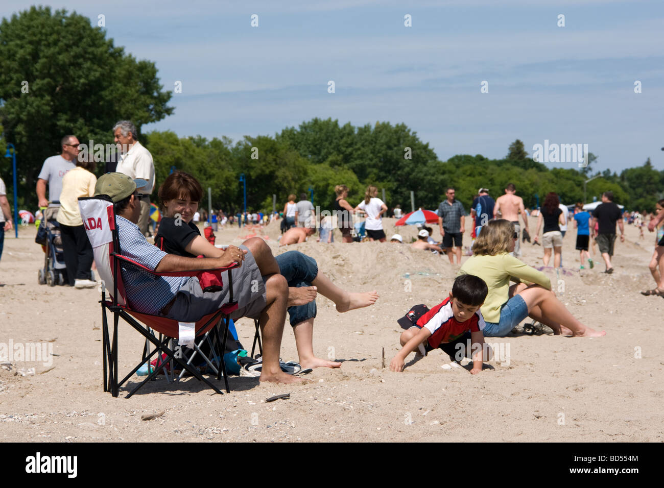 lakeside beach community Gimli, Manitoba, Canada Stock Photo - Alamy