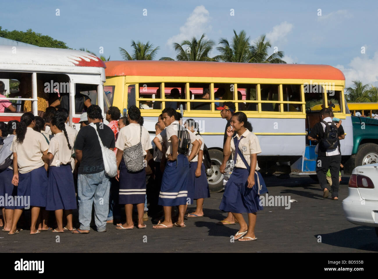 School children samoa hi-res stock photography and images - Alamy