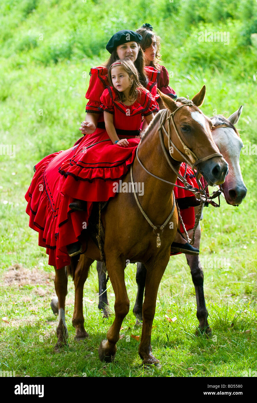 participants in the annual festival of Patria Gaucha in tacuarembo ...