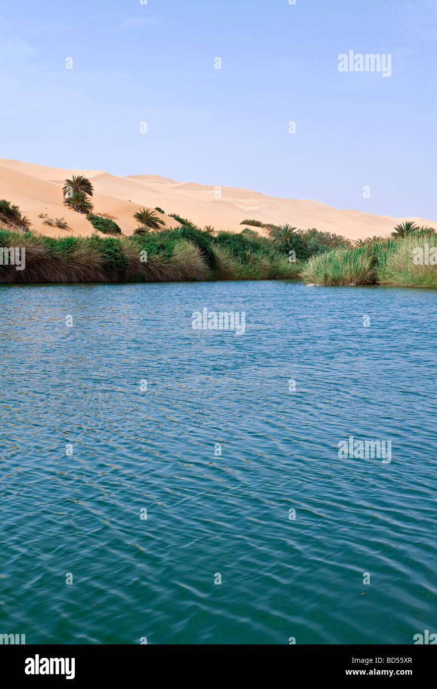 Libya Sahara desert the Ubari lakes area Stock Photo - Alamy