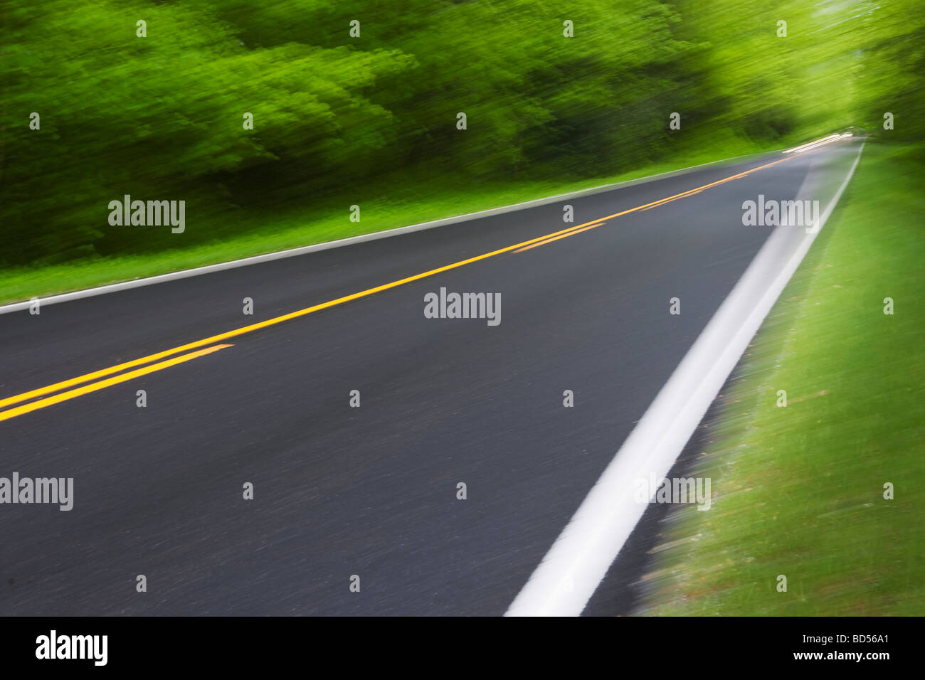 A scenic and empty road Stock Photo - Alamy