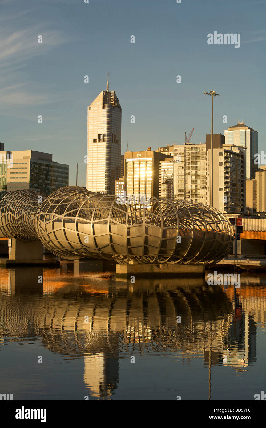 Webb pedestrian bridge Docklands Melbourne Stock Photo - Alamy