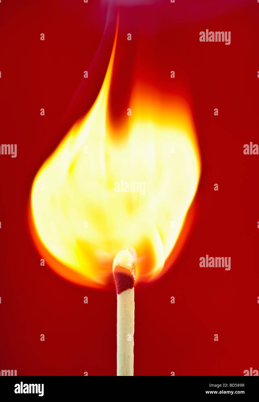 A single match Stock Photo - Alamy