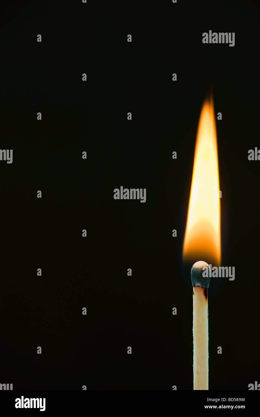 A single match Stock Photo - Alamy